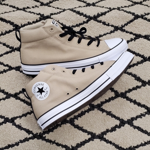 Converse | Shoes | Converse Chuck Taylor All Star Street Mid Khaki ...